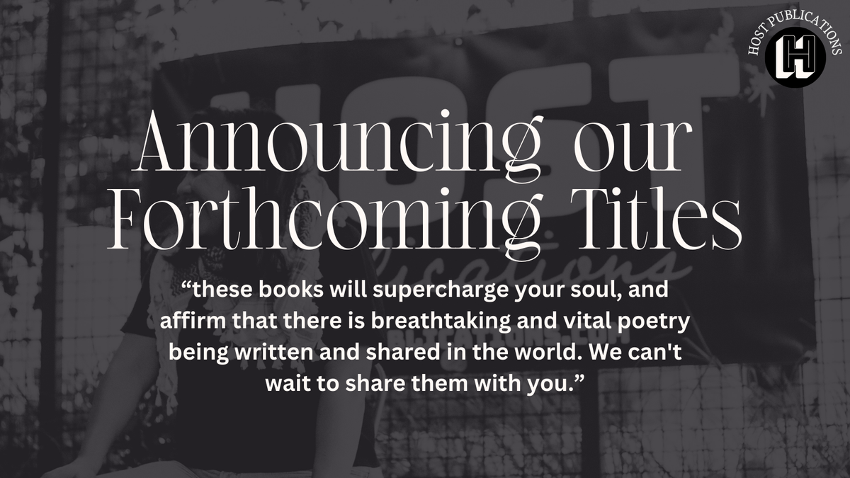 Announcing our Fall 2025 and Spring 2026 Titles – Host Publications