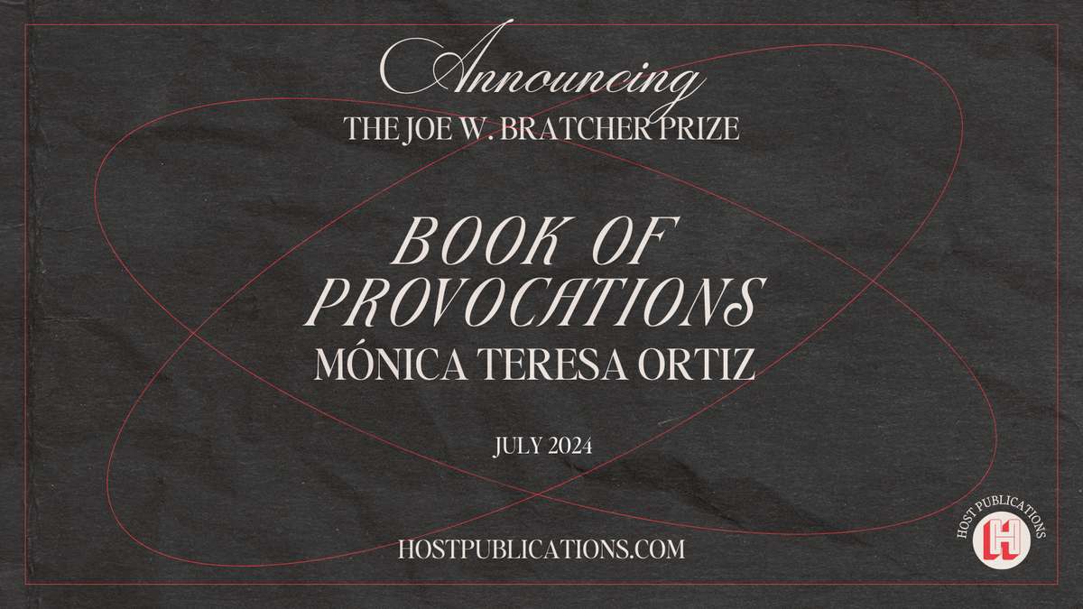 ANNOUNCING THE JOE W. BRATCHER PRIZE – Host Publications